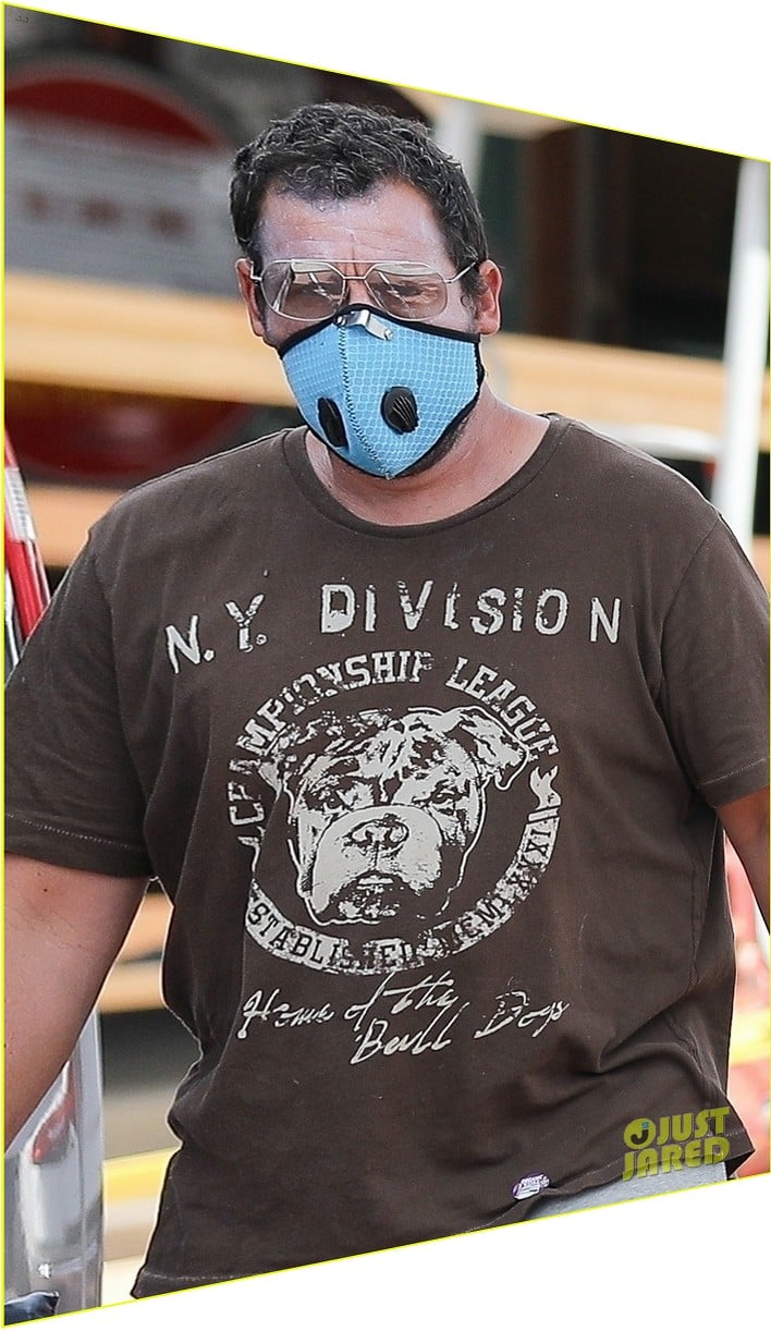 Adam Sandler Layers On Sunscreen While Wearing a Mask Out in LA: Photo ...