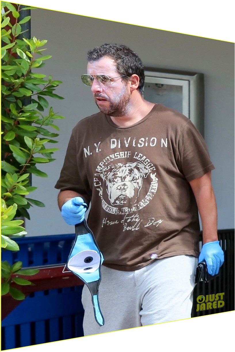 Adam Sandler Layers On Sunscreen While Wearing a Mask Out in LA: Photo ...