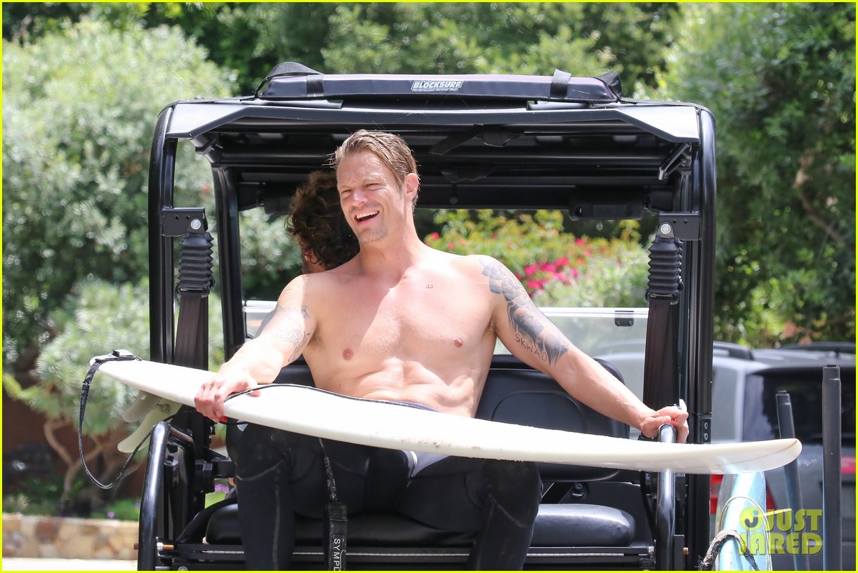 Gerard Butler Hits the Beach with Joel Kinnaman Again for Another Surf ...