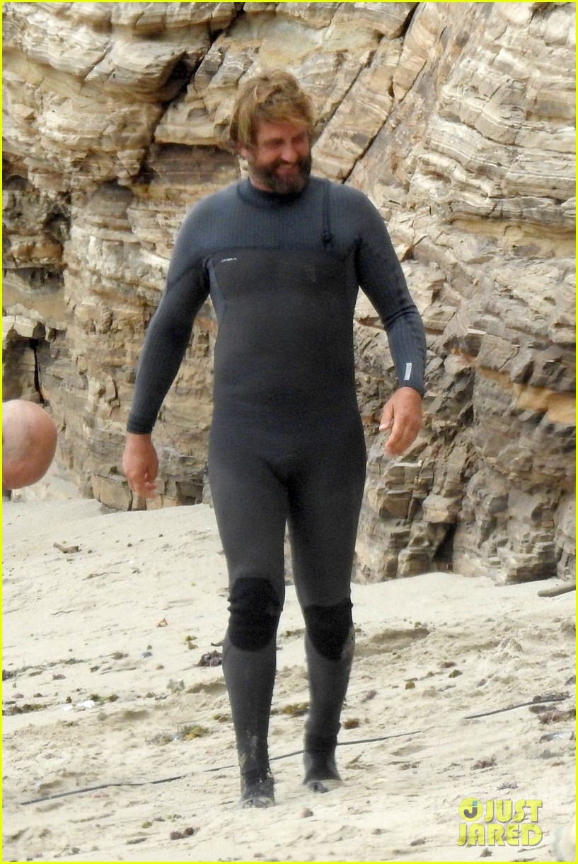 Gerard Butler Puts On His Skintight Wetsuit for a Day of Surfing: Photo ...
