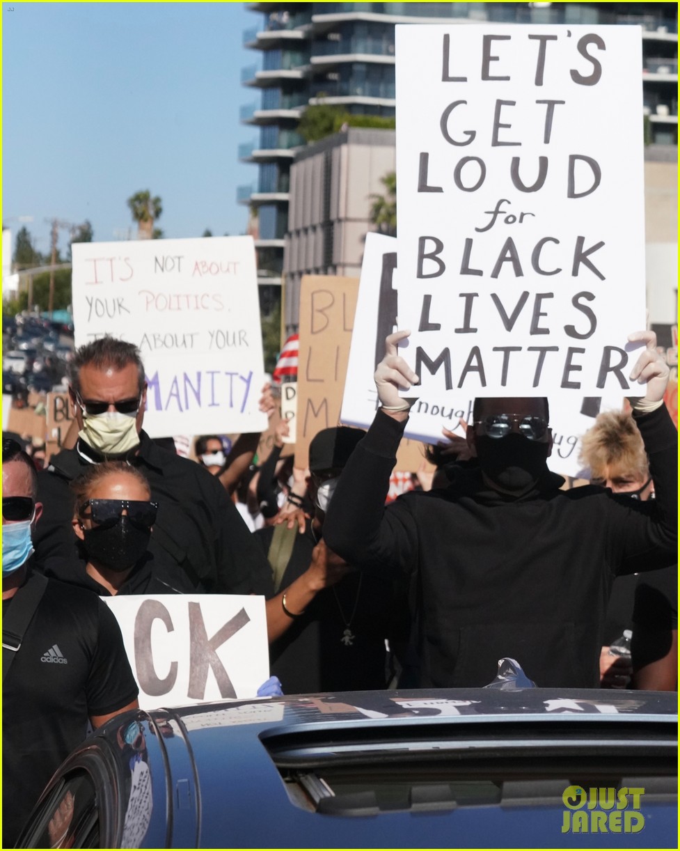 Jennifer Lopez & Alex Rodriguez Protest for Black Lives Matter in L.A ...