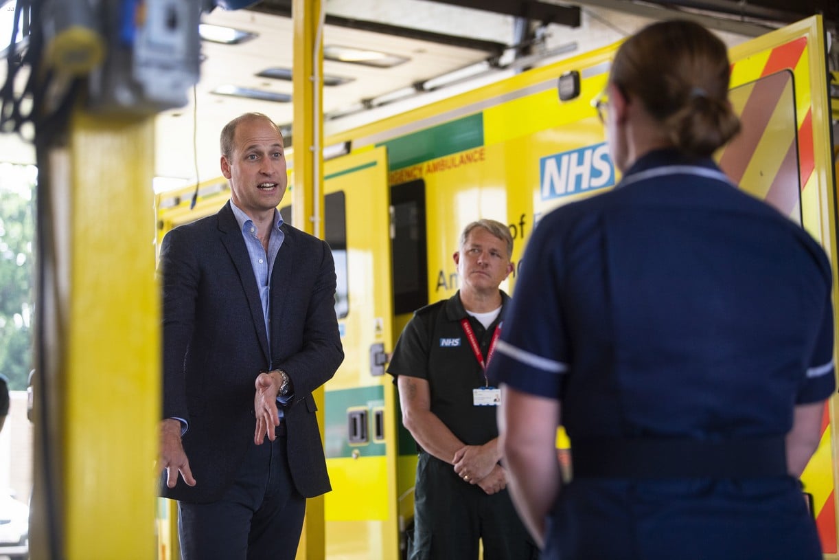 Prince William Takes His Temperature Before First Public Appearance ...