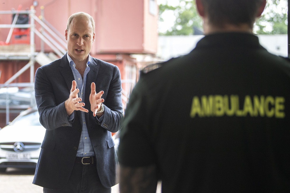 Prince William Takes His Temperature Before First Public Appearance ...