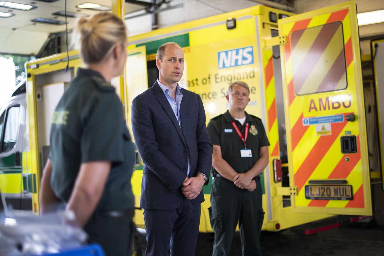 Prince William Takes His Temperature Before First Public Appearance ...
