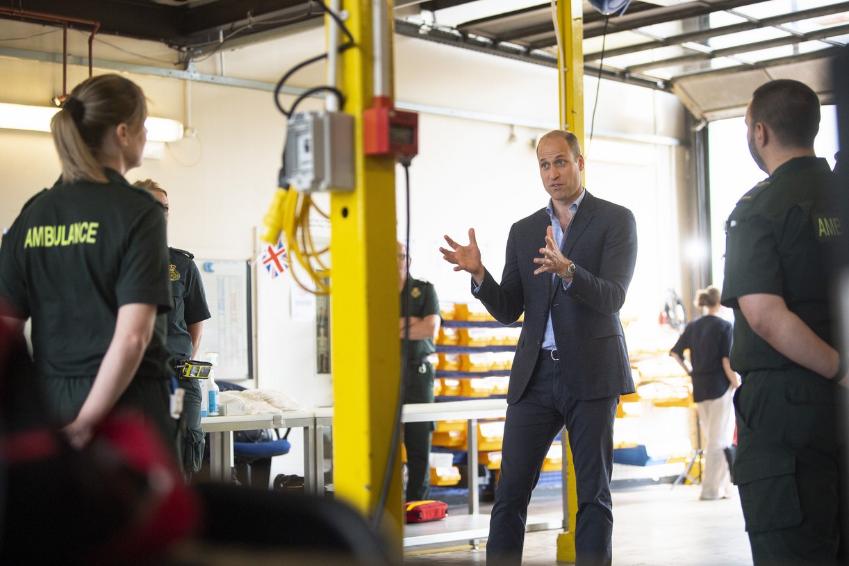 Prince William Takes His Temperature Before First Public Appearance ...