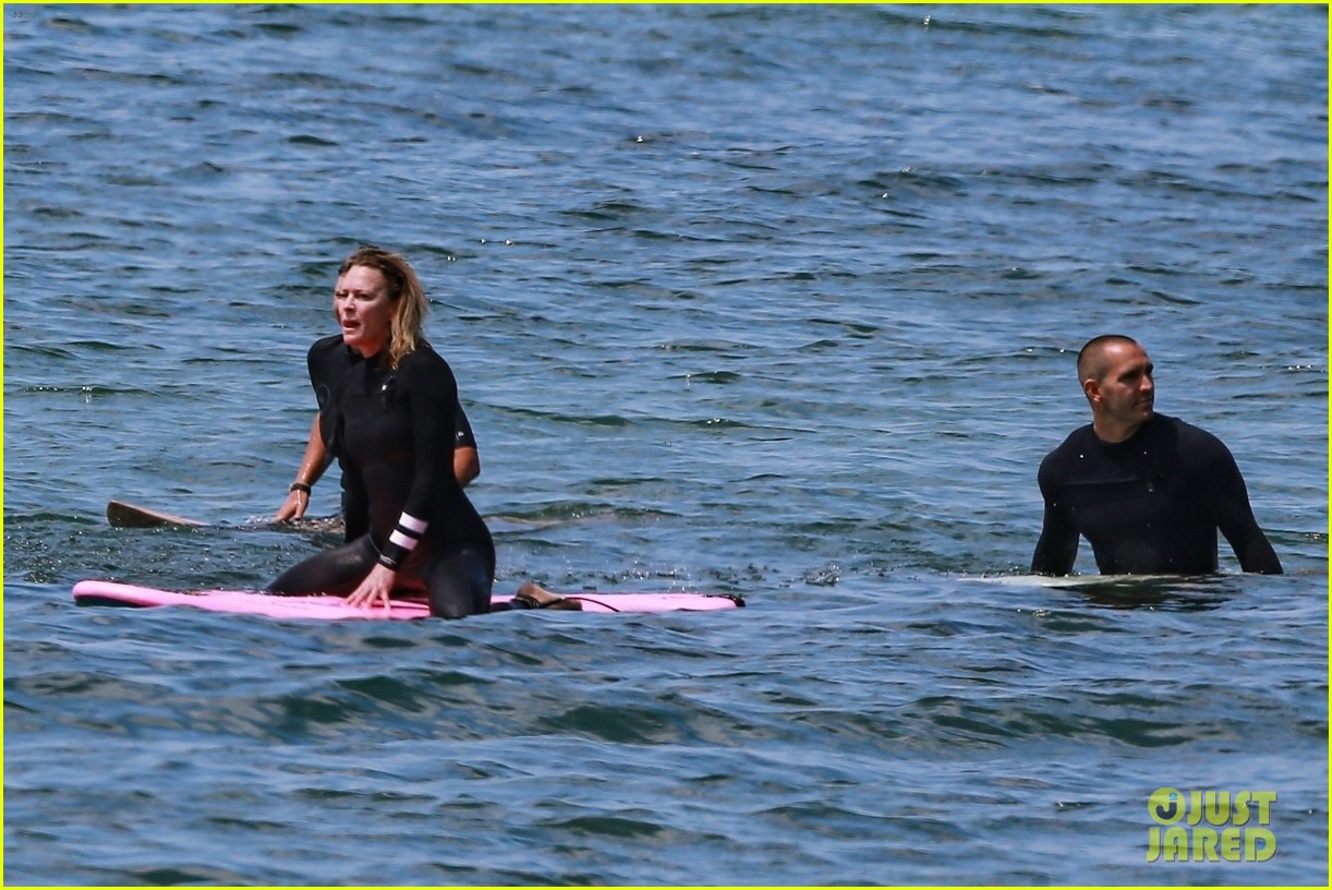 Robin Wright & Husband Clement Giraudet Share Kisses While Surfing ...
