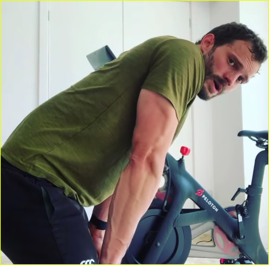 Photo: jamie dornan workout video 05 | Photo 4470013 | Just Jared ...