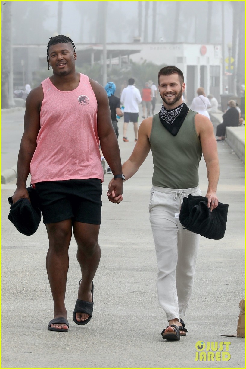 NFL Player Ryan Russell Flaunts PDA with Boyfriend Corey O'Brien During ...
