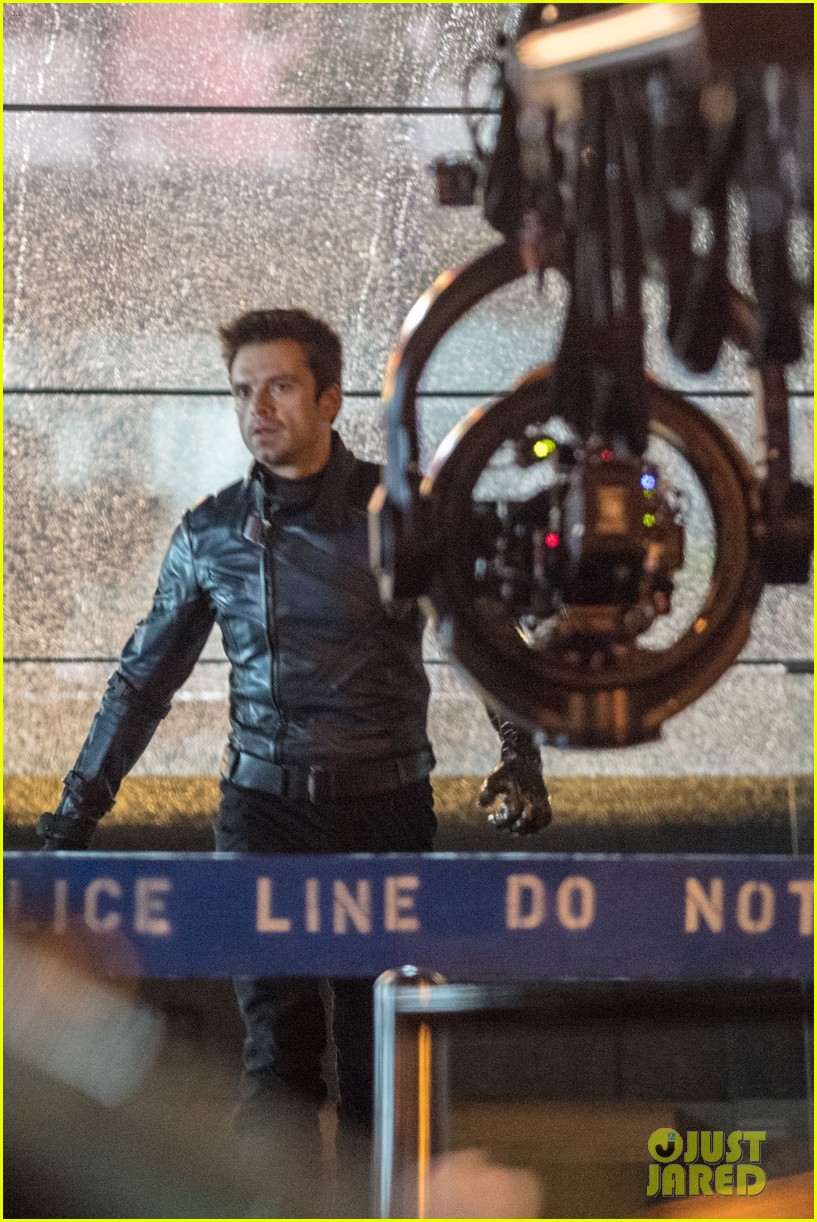 Sebastian Stan Masks Up In Between Takes on 'Falcon & The Winter ...
