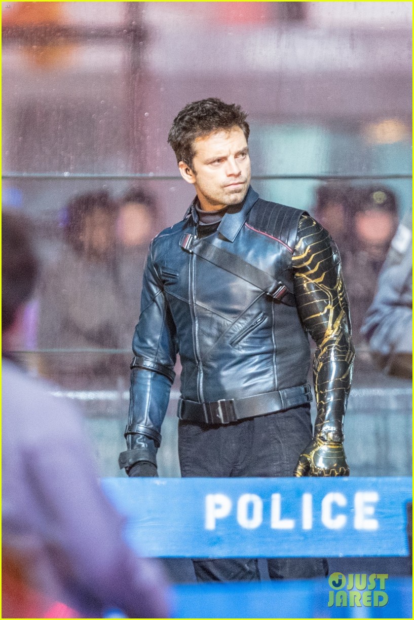 Sebastian Stan Masks Up In Between Takes on 'Falcon & The Winter ...