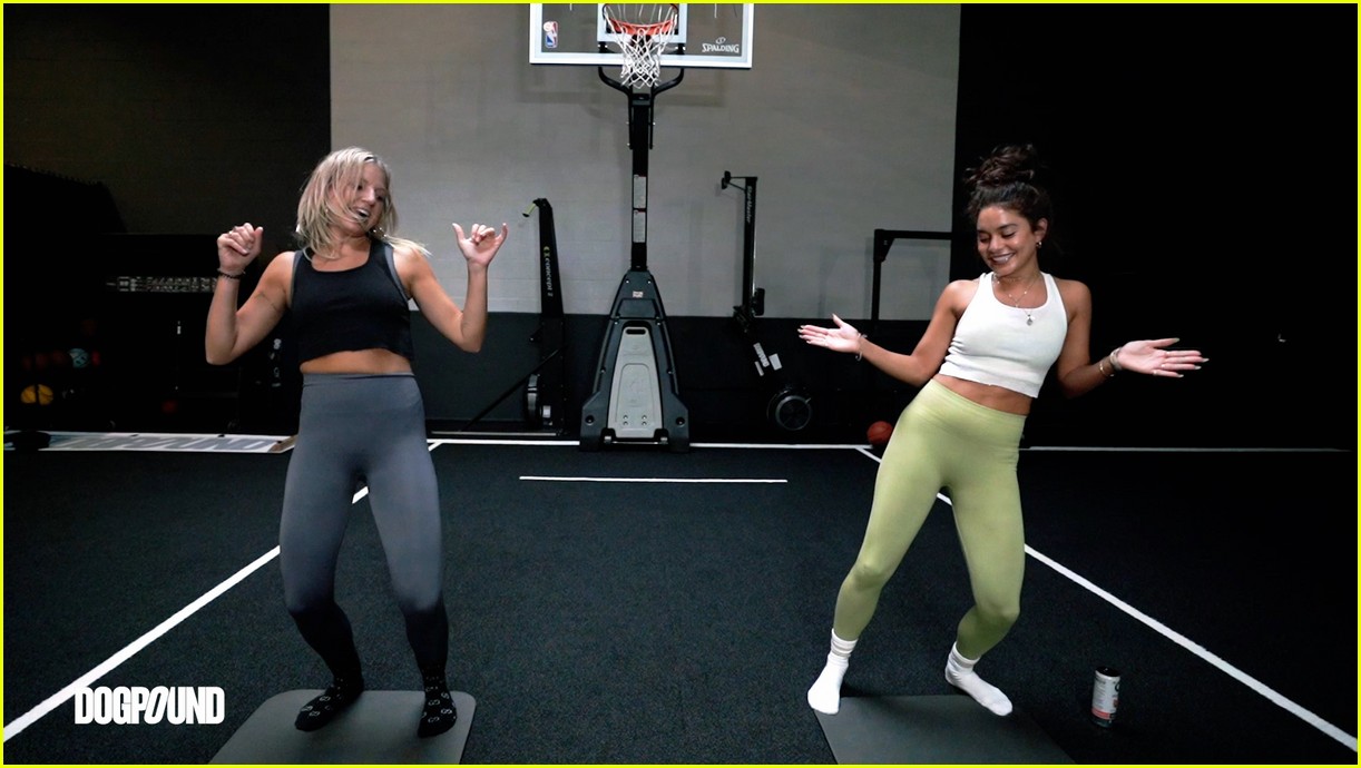 Vanessa Hudgens Takes Fans Into the Dogpound for a Workout with BFF GG ...