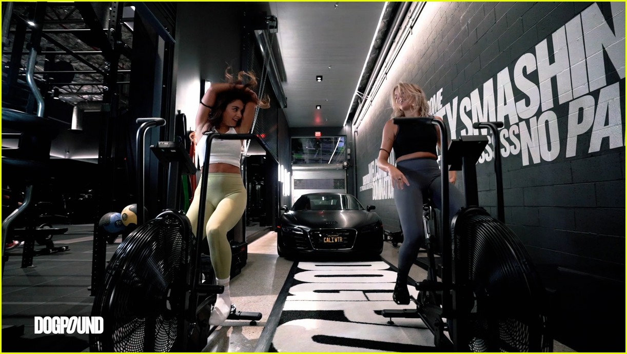 Vanessa Hudgens Takes Fans Into the Dogpound for a Workout with BFF GG ...
