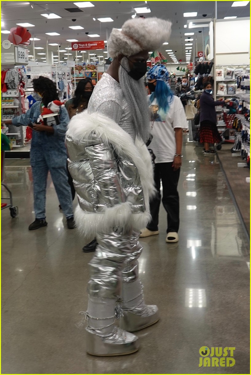 Lil Nas X Goes Holiday Shopping in His 'Holiday' Video Outfit : Photo ...