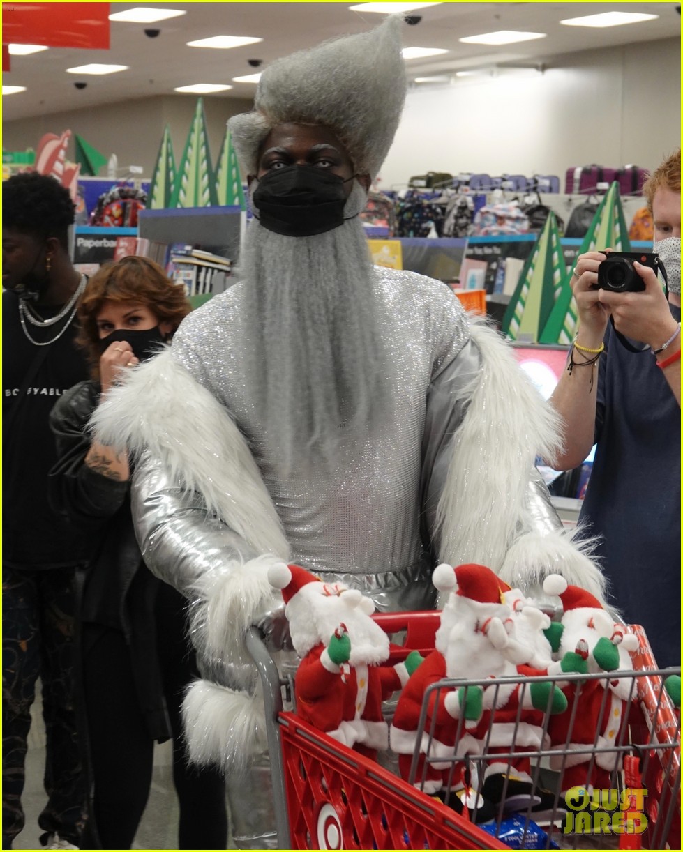 Lil Nas X Goes Holiday Shopping in His 'Holiday' Video Outfit : Photo ...