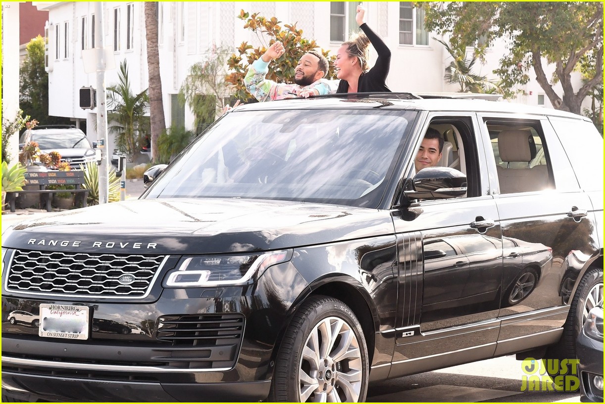 Chrissy Teigen & John Legend Hang Out of Their Car to Celebrate Biden's ...