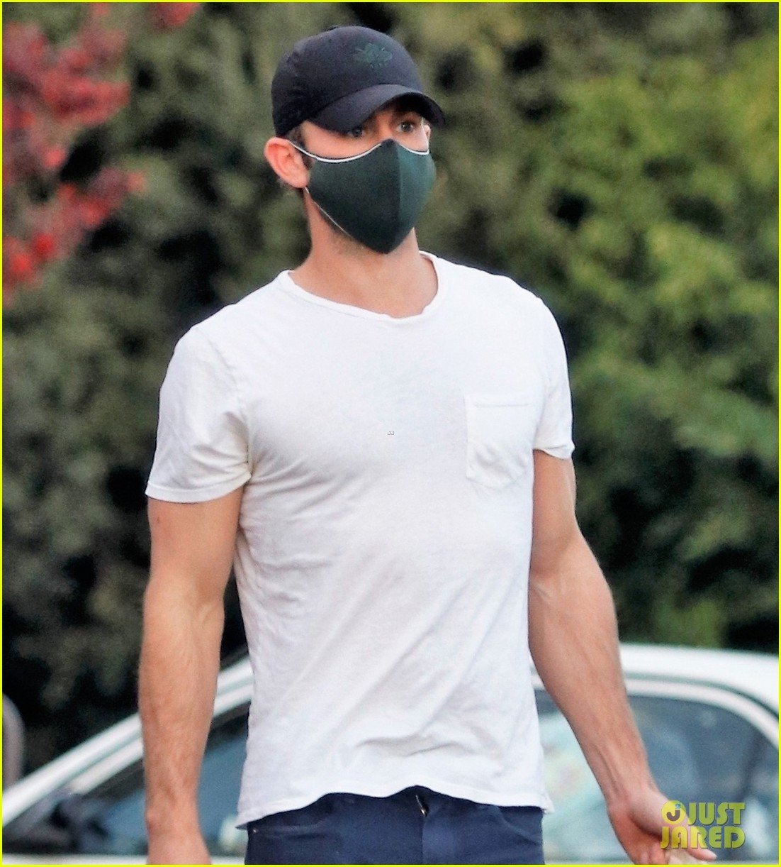 Chace Crawford Looks So Buff in His Tight White Tee While Grocery ...