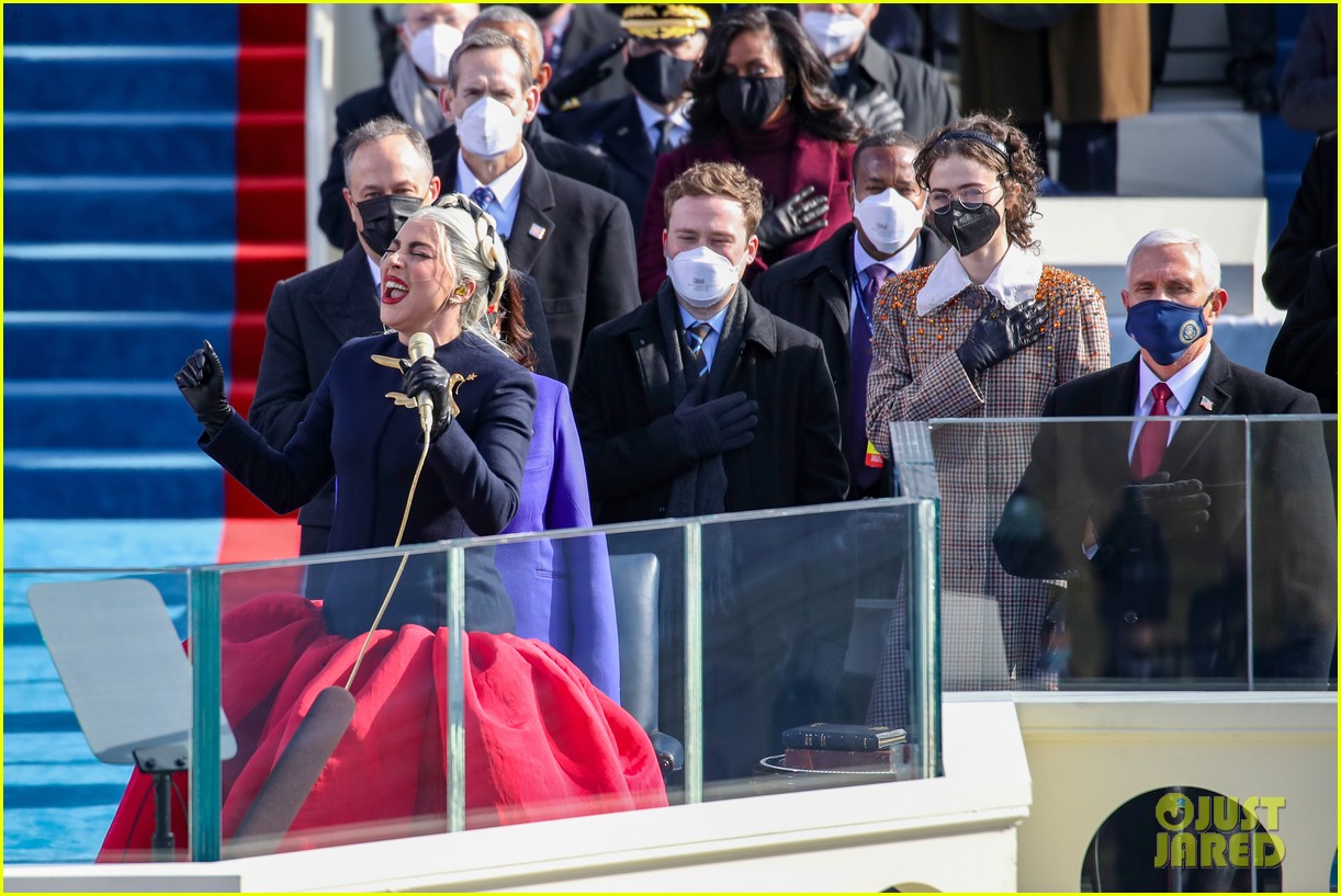 Lady Gaga Performs the National Anthem at Presidential Inauguration ...