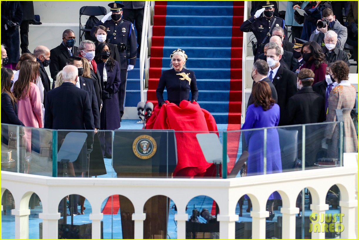 Lady Gaga Performs the National Anthem at Presidential Inauguration ...