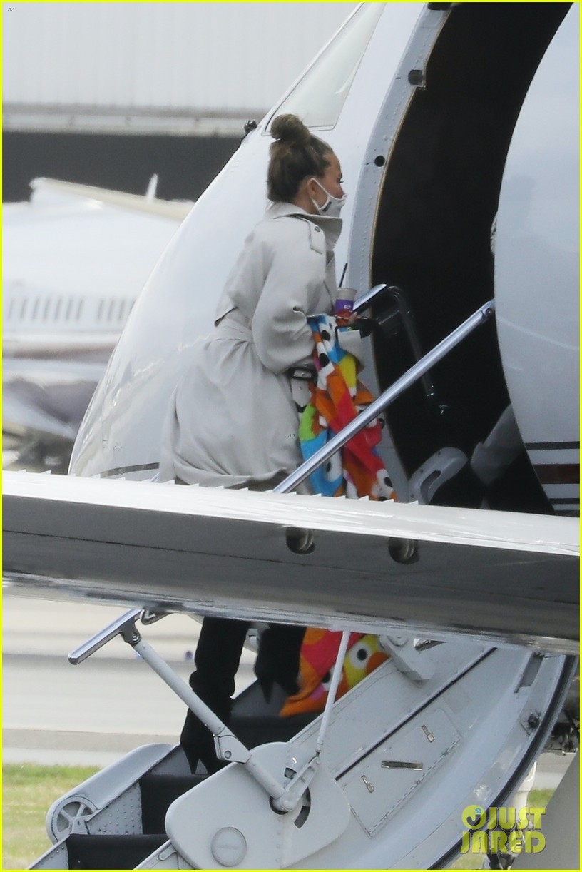 John Legend & Chrissy Teigen Arrive For Private Flight For Joe Biden's ...