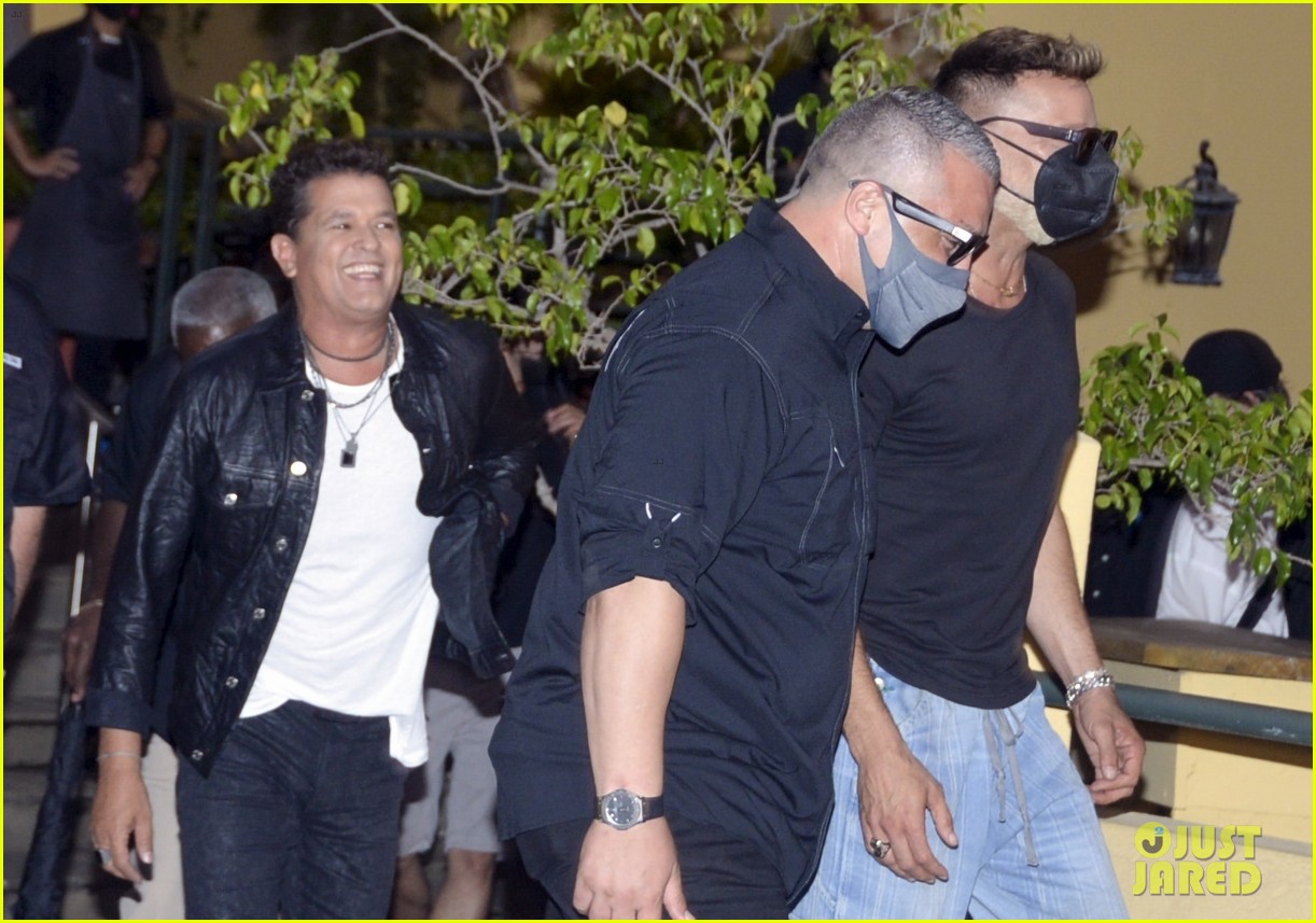 Ricky Martin Shows Off Bleached Beard While Filming New Music Video ...
