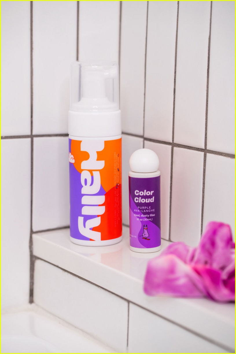 Ava Phillippe Dyes Her Hair Purple Using Hally's At-Home Hair Dye Kit ...