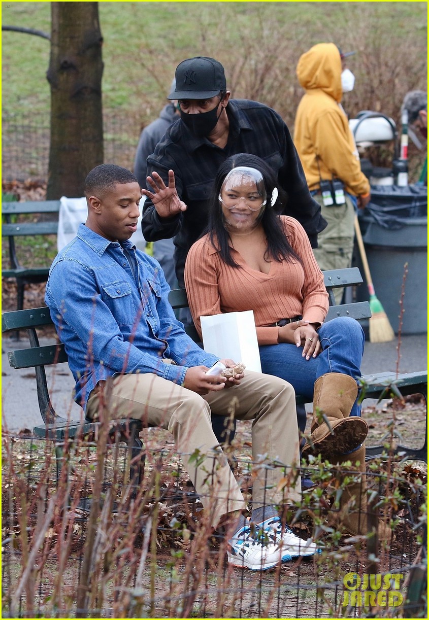 Michael B. Jordan & Chante Adams Cuddle Up While Filming Romantic ...
