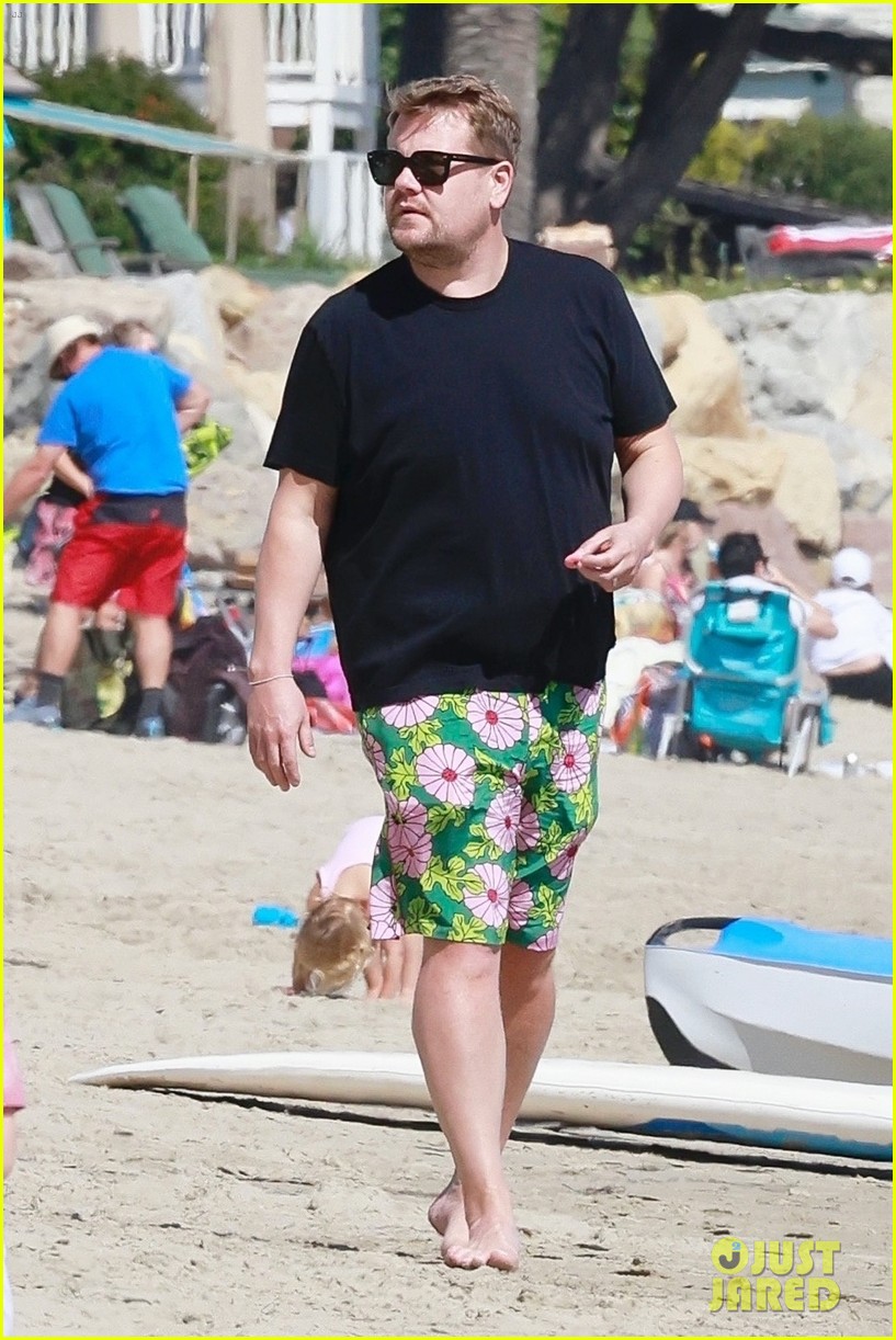 James Corden Enjoys Beach Day With Family Amid His Weight Loss Journey ...