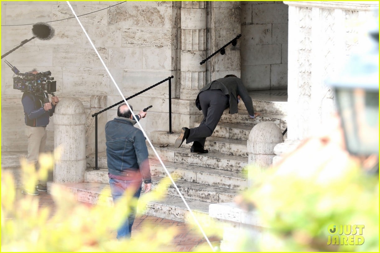 Adam Driver Films Maurizio Gucci's Murder Scene for 'House of Gucci ...