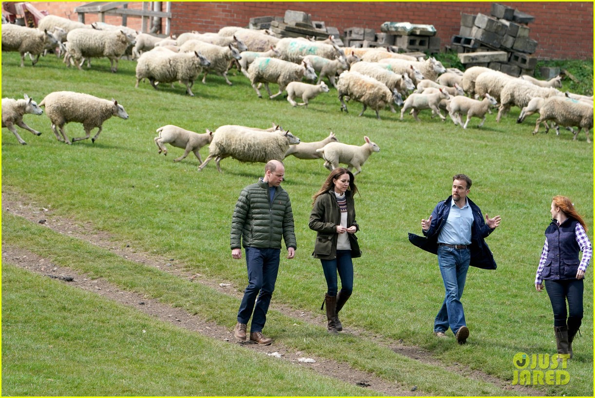 Kate Middleton & Prince William Enjoy a Day at a Farm Petting Animals ...