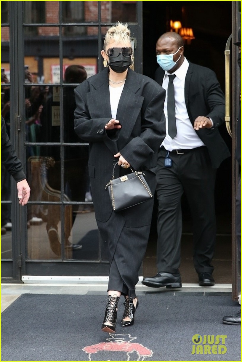 Miley Cyrus Has Her Hair in Mohawk & Ponytail While Stepping Out Ahead ...