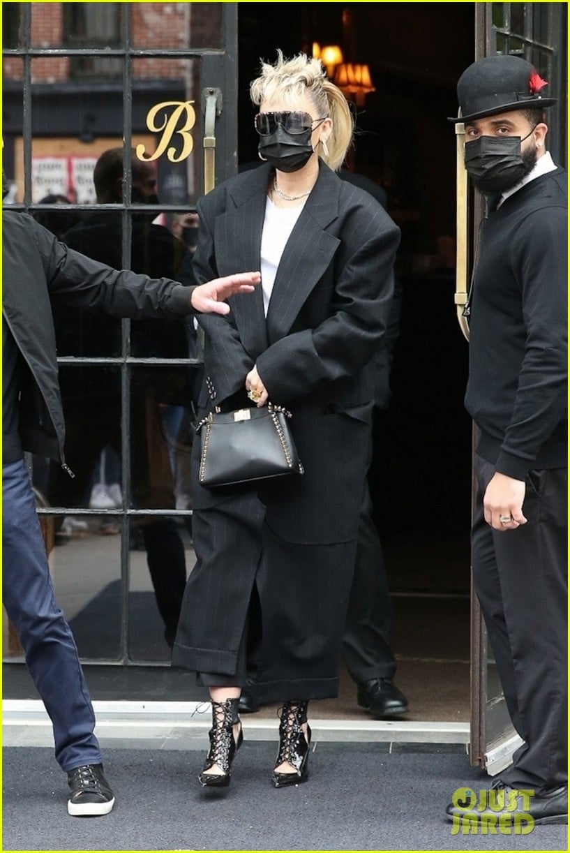 Miley Cyrus Has Her Hair in Mohawk & Ponytail While Stepping Out Ahead ...