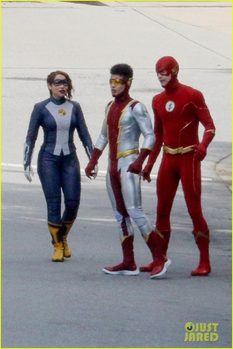 Jordan Fisher Gets Into Character As Impulse In First Set Photos From ...