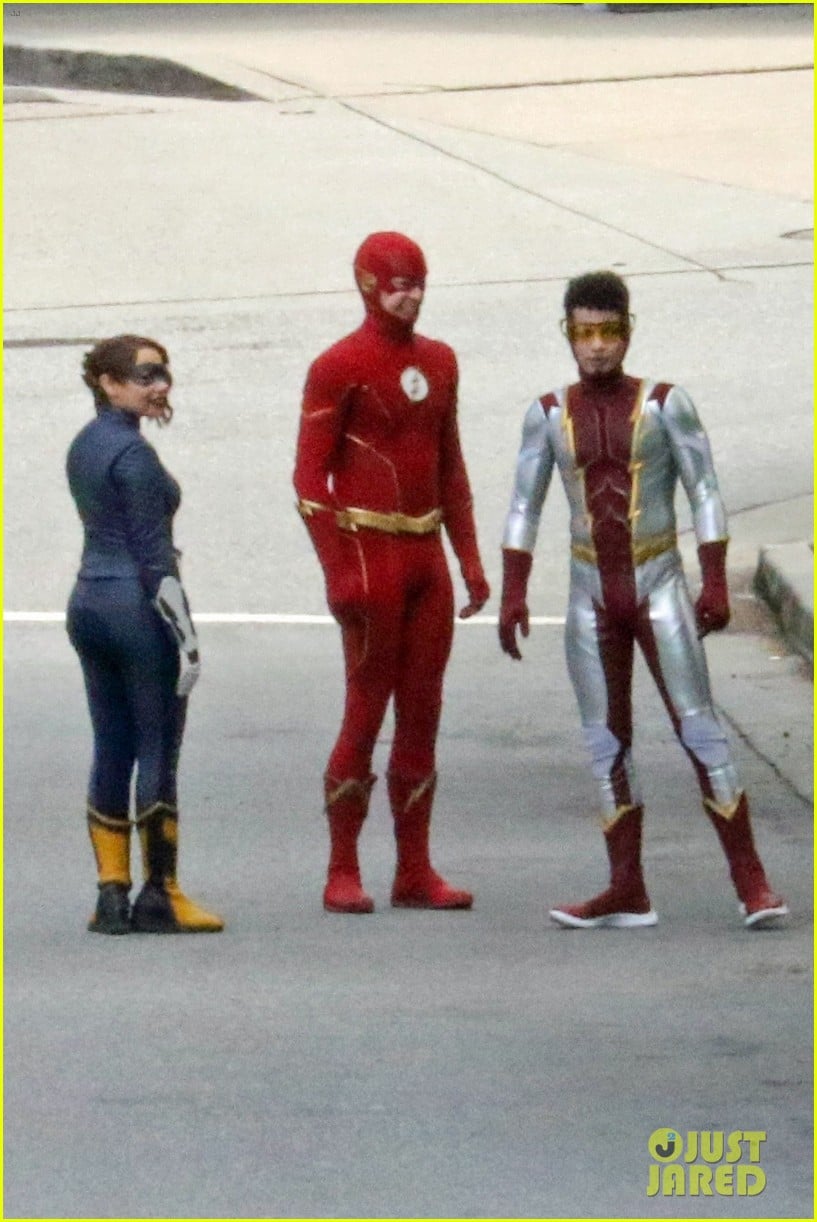 Jordan Fisher Gets Into Character As Impulse In First Set Photos From ...