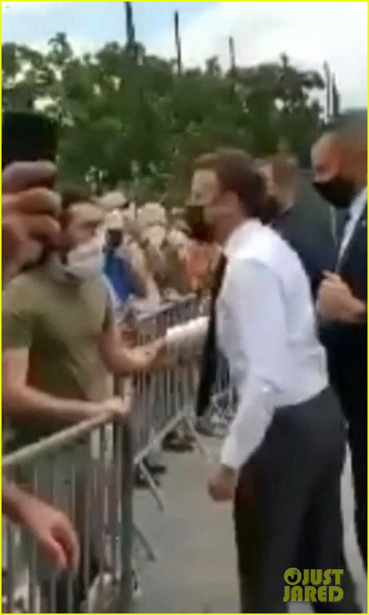 French President Emmanuel Macron Slapped in the Face During a Visit ...