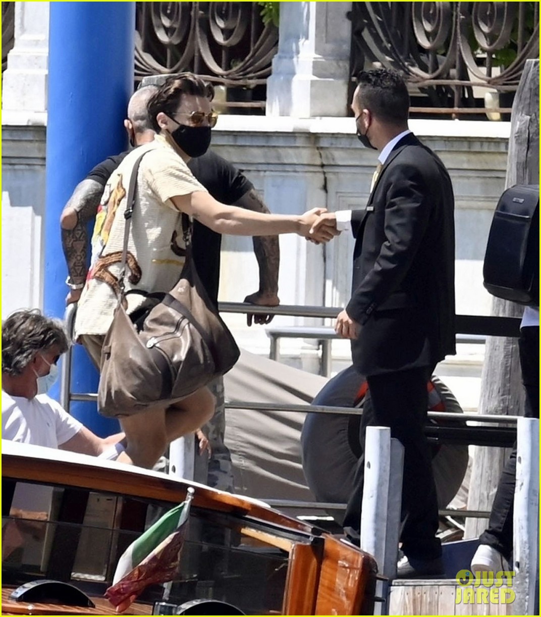 Harry Styles Relaxes on a Water Taxi as He Arrives in Venice : Photo ...