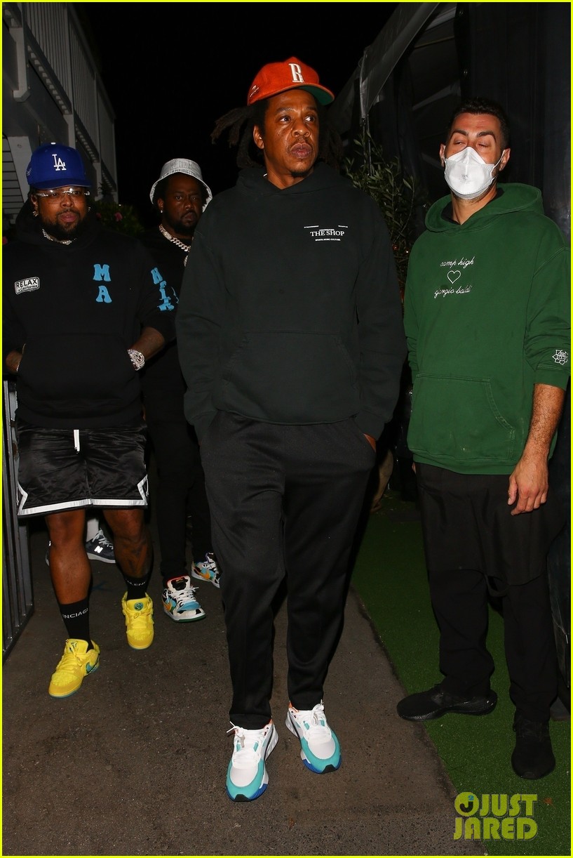 Jay-Z Enjoys a Rare Night Out With Friends in Santa Monica: Photo ...