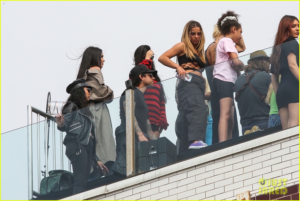 Megan Fox, Kourtney Kardashian, & Addison Rae Attend Machine Gun Kelly ...