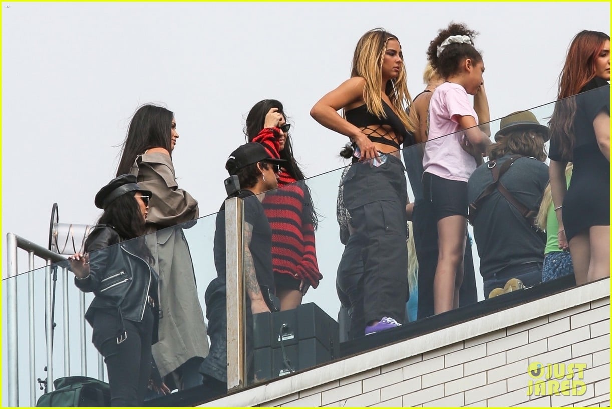 Megan Fox, Kourtney Kardashian, & Addison Rae Attend Machine Gun Kelly ...