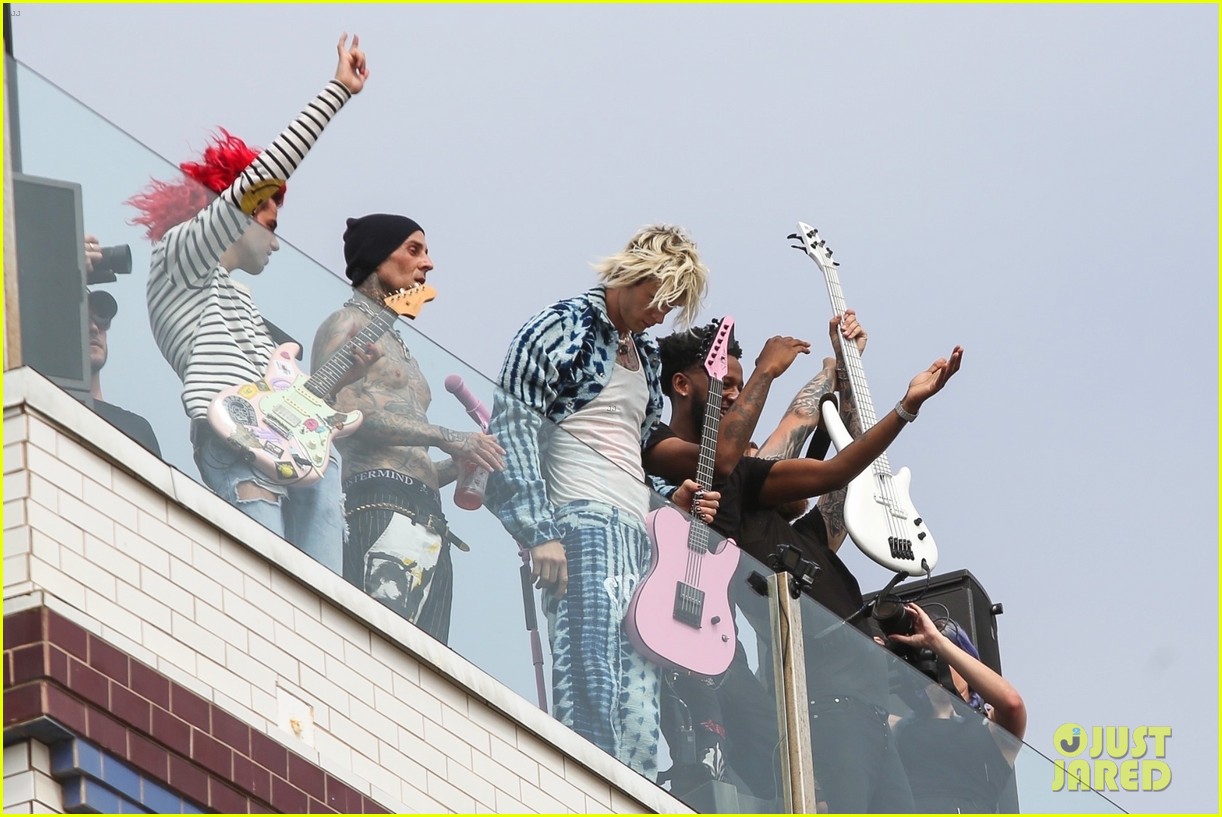 Megan Fox, Kourtney Kardashian, & Addison Rae Attend Machine Gun Kelly ...