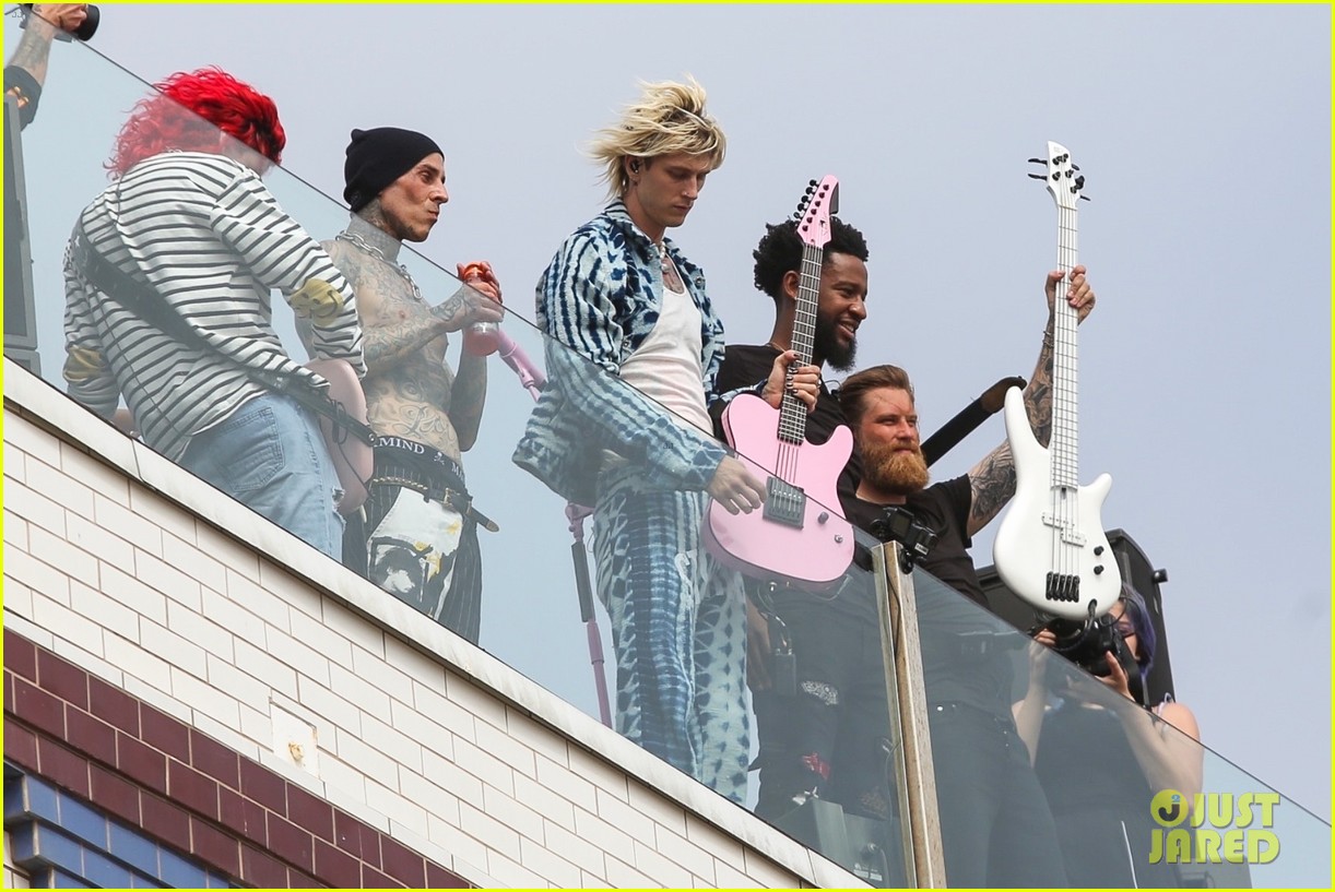 Megan Fox, Kourtney Kardashian, & Addison Rae Attend Machine Gun Kelly ...