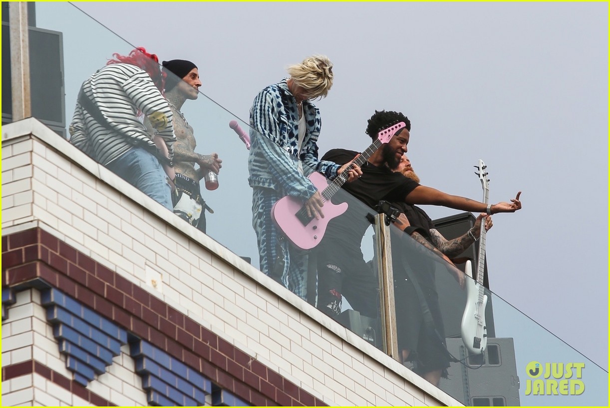 Megan Fox, Kourtney Kardashian, & Addison Rae Attend Machine Gun Kelly ...