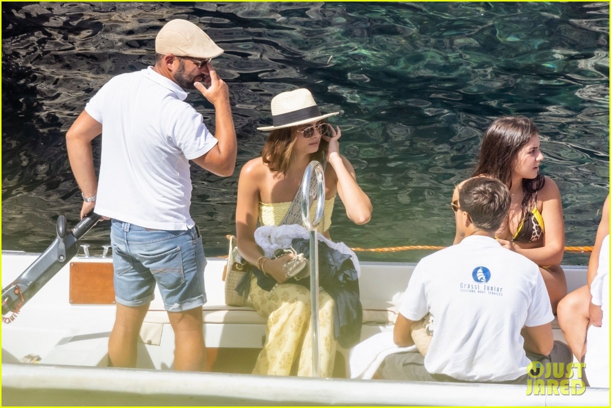 Newly Engaged Taylor Hill Enjoys a Boat Day in Italy with Fiance Daniel ...