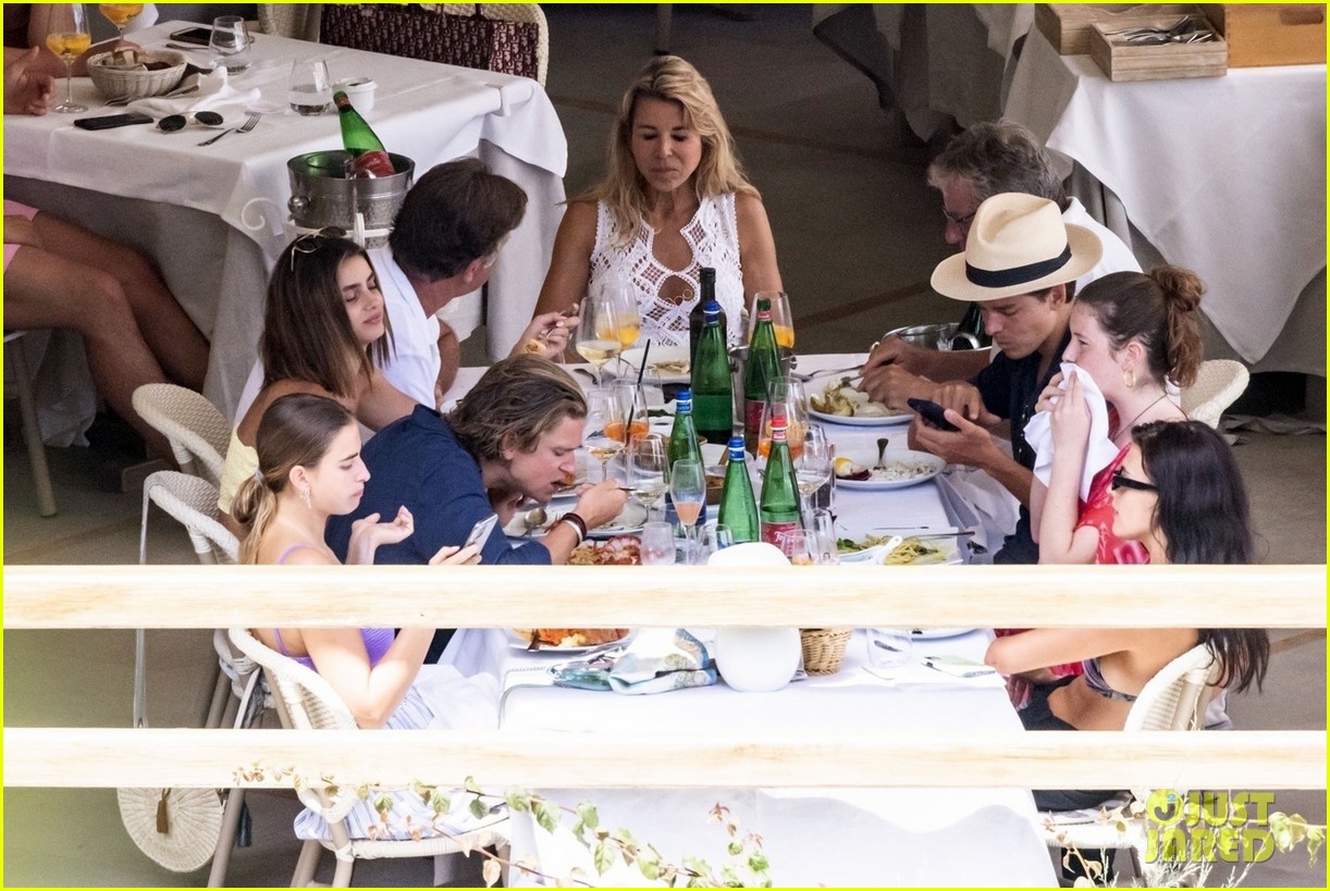 Newly Engaged Taylor Hill Enjoys a Boat Day in Italy with Fiance Daniel ...
