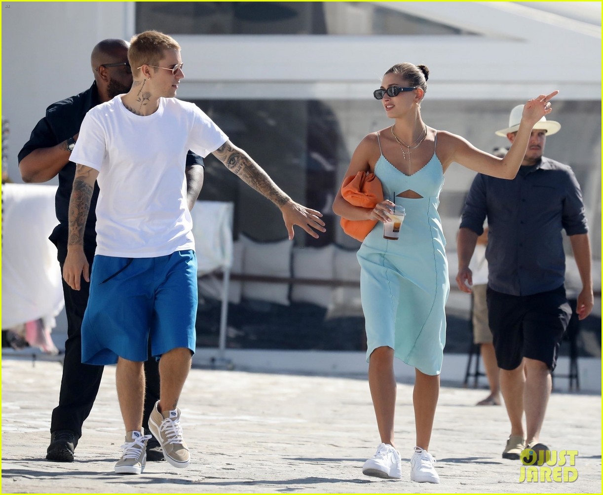 Justin & Hailey Bieber Spotted in Greece During Their Romantic European ...