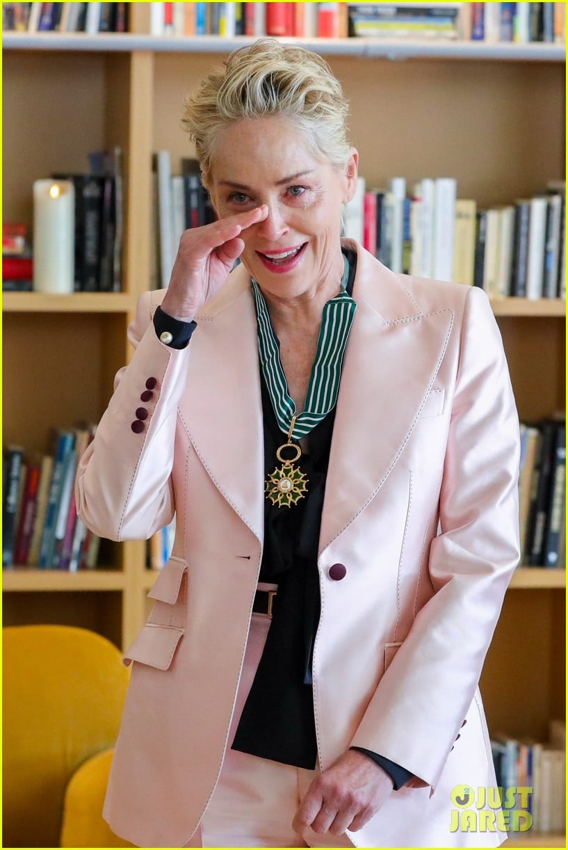 Sharon Stone Hits The amfAR Gala 2021 After Being Awarded The Commander ...