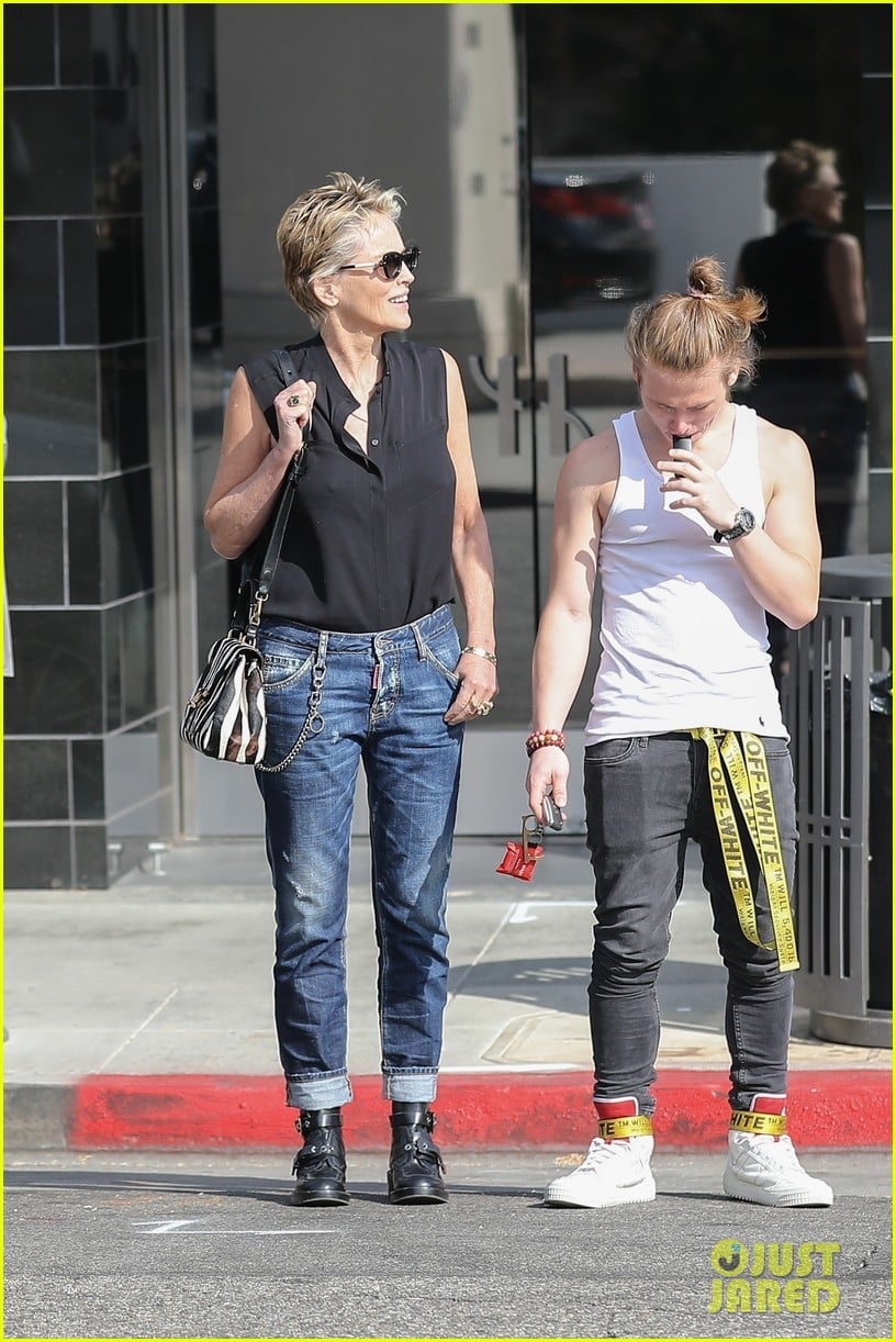 Sharon Stone Makes Rare Appearance with Her 21-Year-Old Son Roan: Photo ...