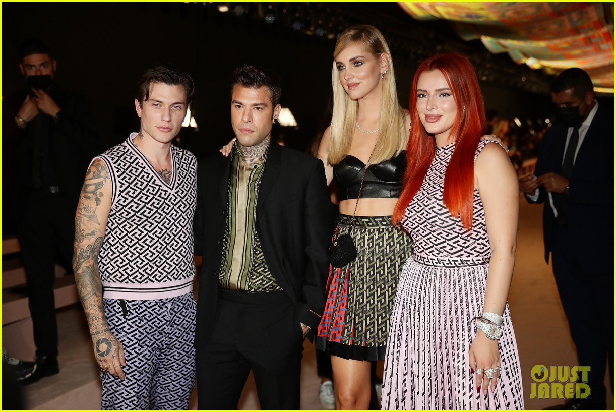 Addison Rae Joins Bella Thorne & Becky G On The Front Row For Versace's ...