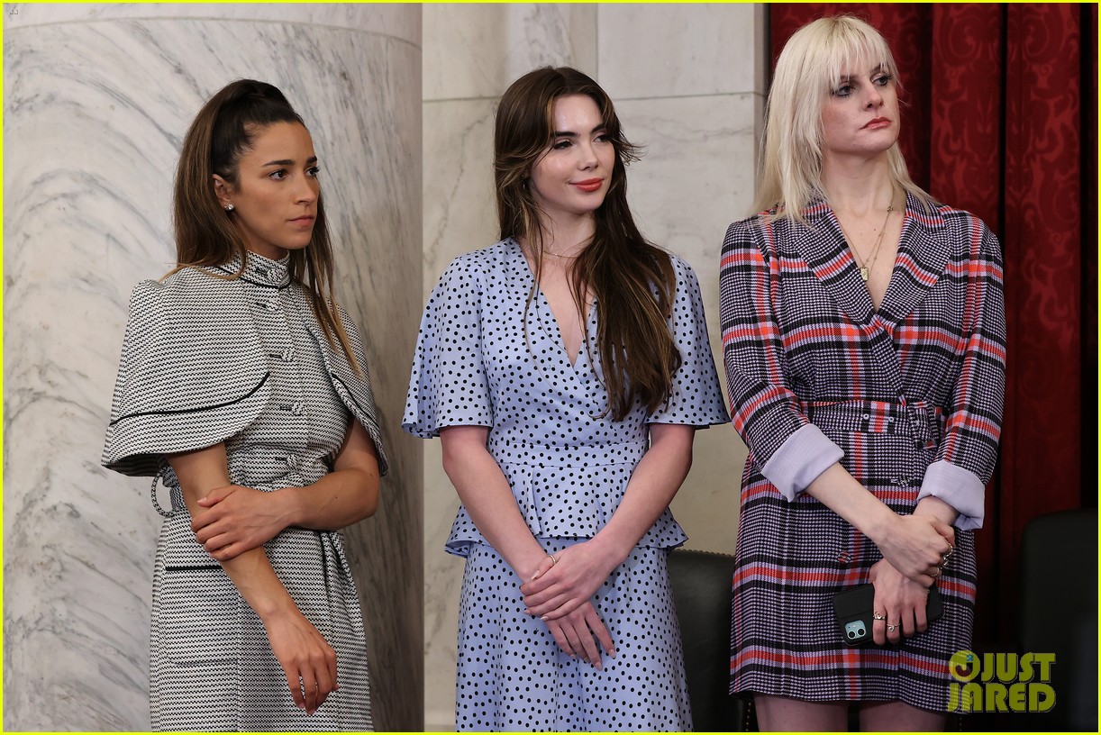 Gymnasts Simone Biles, McKayla Maroney, Maggie Nichols & Aly Raisman ...