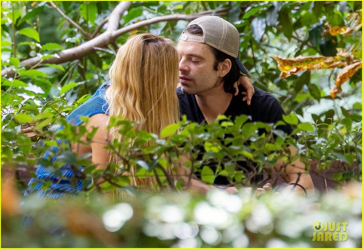 Sebastian Stan Packs on PDA with Girlfriend Alejandra Onieva During an ...