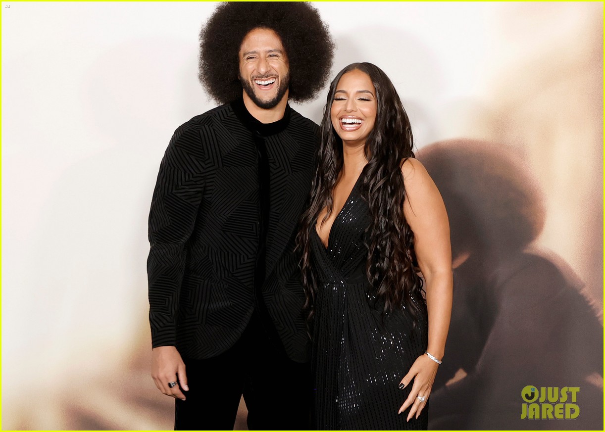 Colin Kaepernick Poses with Jaden Michael at the Premiere of 'Colin in ...
